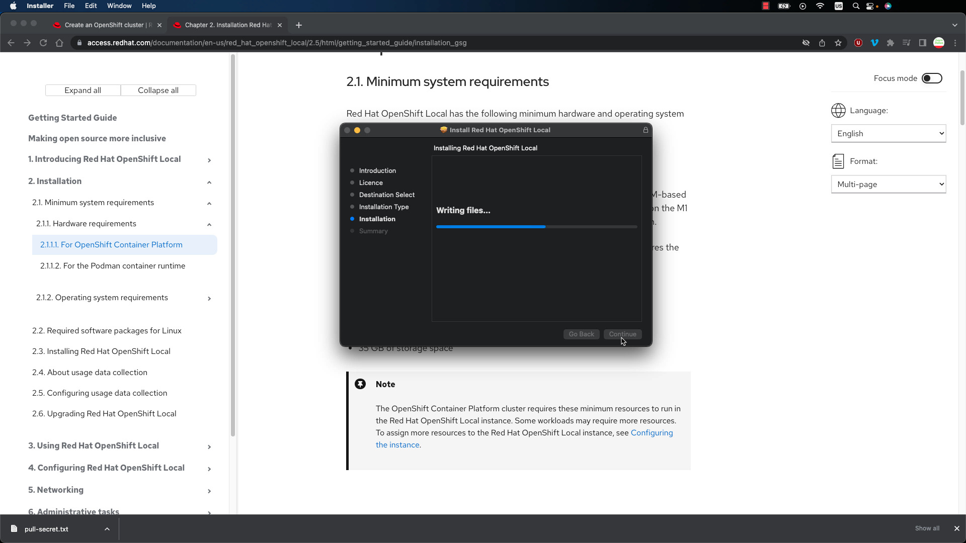 Install Red Hat OpenShift Local Kubernetes in macOS on MacBook Pro ... Install Red Hat OpenShift Local Kubernetes in macOS on MacBook Pro ...
